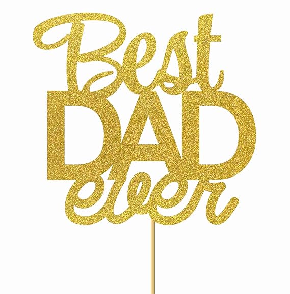 Buy SVM CRAFT Best Dad Ever Cake Topper for Happy Father's Day, Father ...