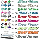 Amazon.com - Boat Name Decal/Custom Hull Graphic/Premium Marine Vinyl ...