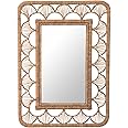 Amazon.com: Kouboo Rectangular Rope Wall Mirror 24 in x 36 in Natural ...