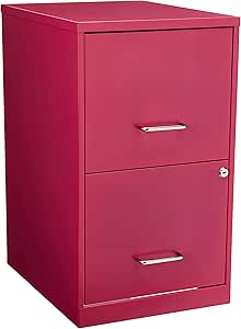 Amazon.com : Hirsh SOHO 2 Drawer File Cabinet in Pink : Office Products