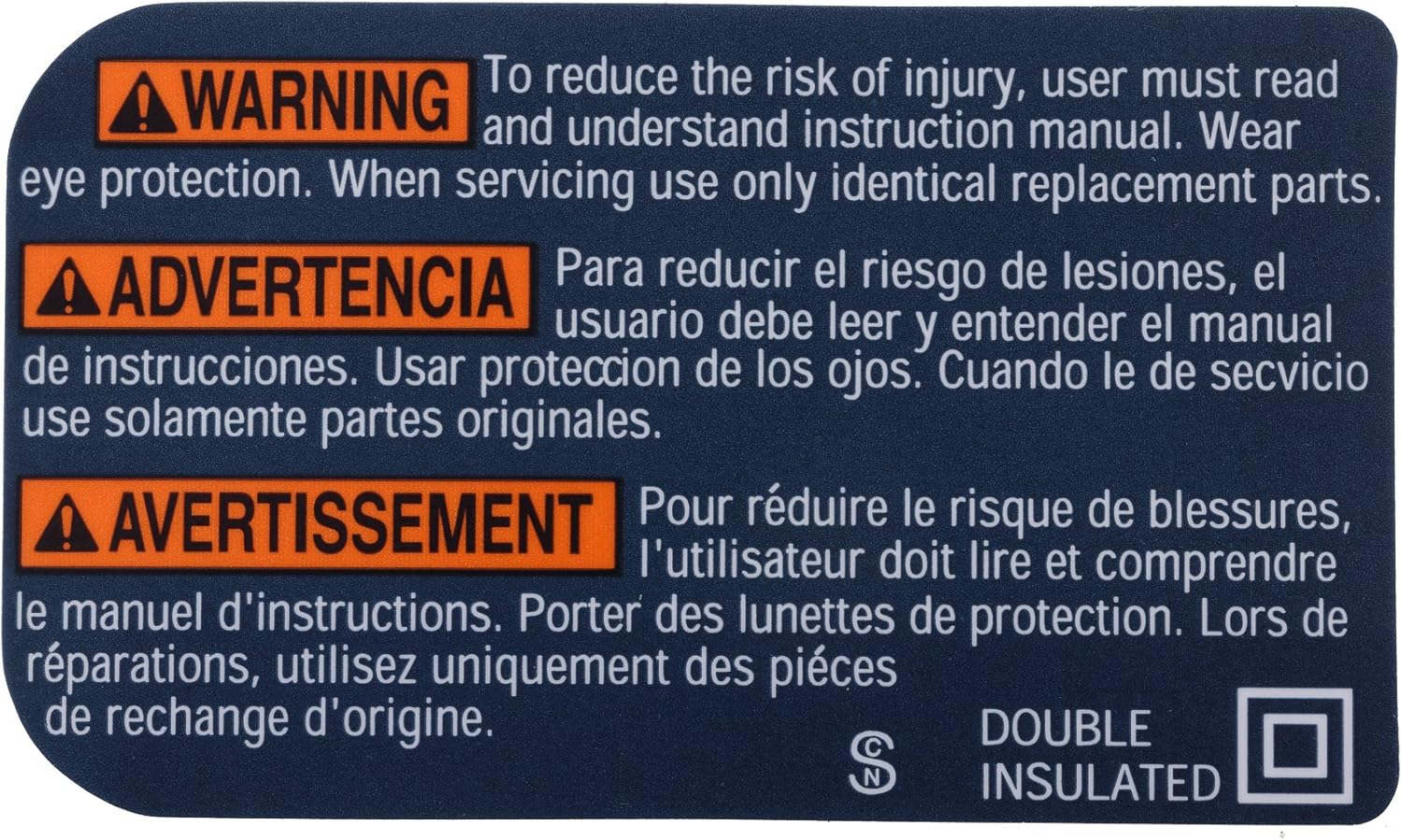 Amazon.com: Bosch Parts 2610906855 Warning Label: Home Improvement