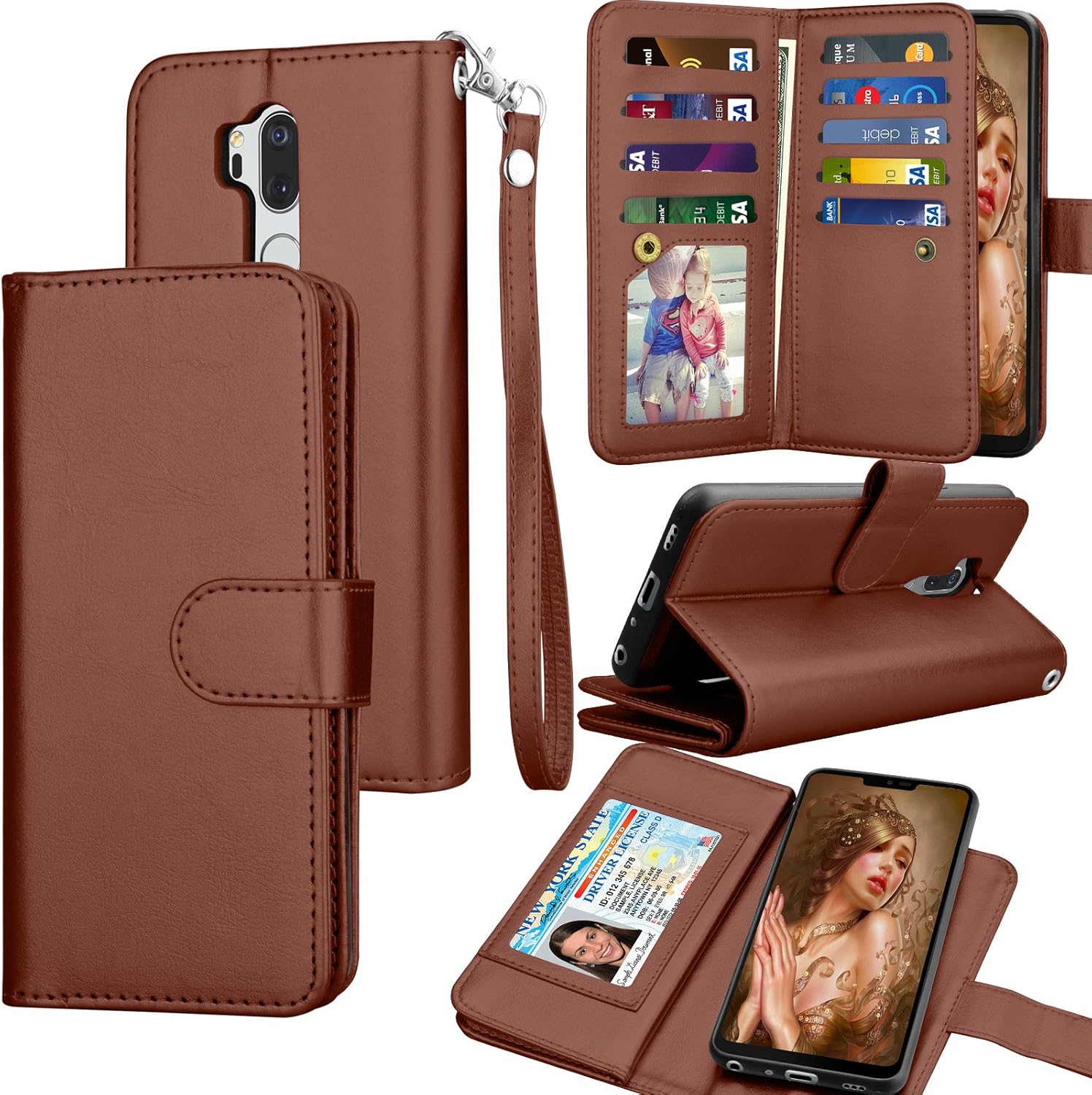 Amazon.com: Tekcoo LG G7 ThinQ Case, LG G7 ThinQ Wallet Case, LG G7 ...