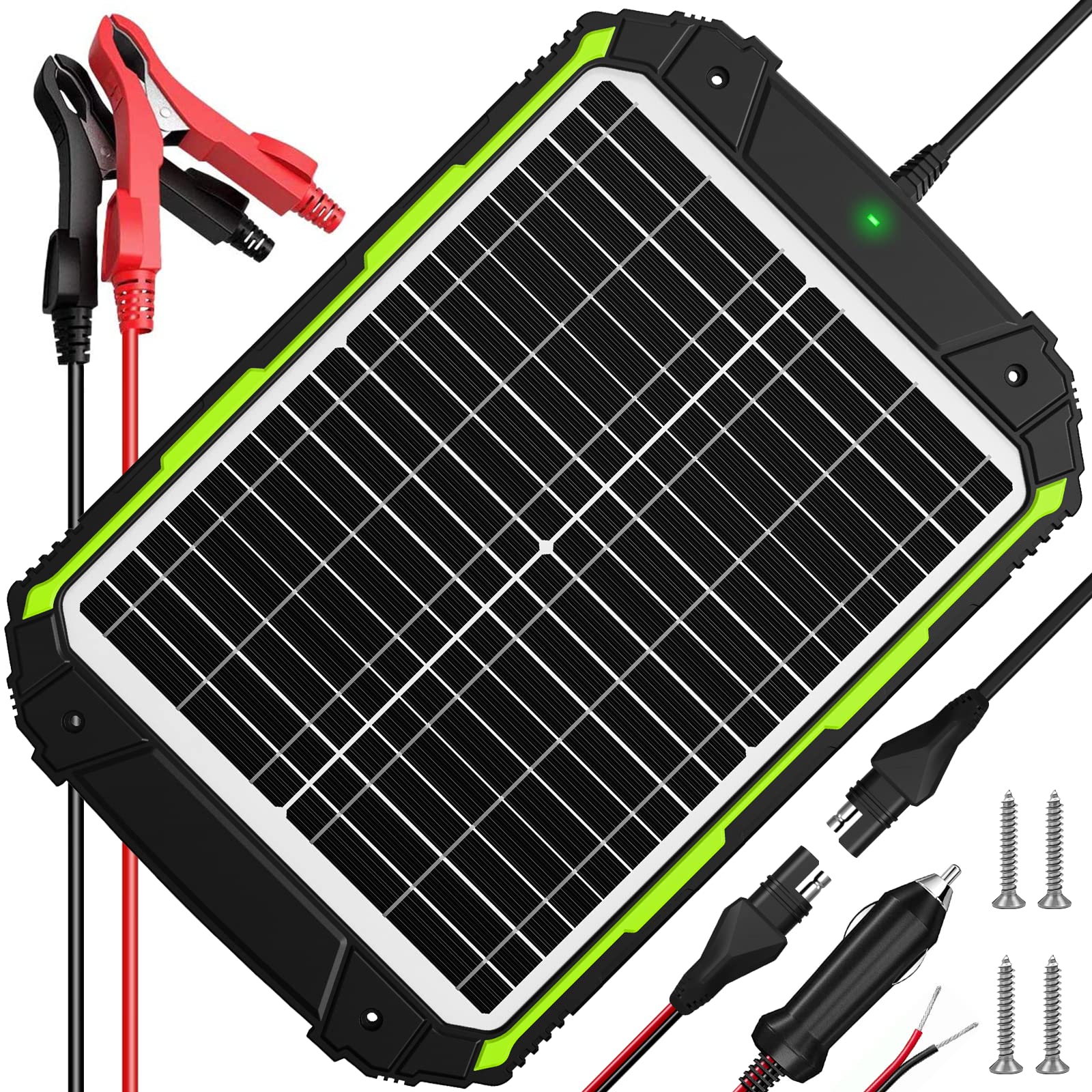 Mua 20W 12V Solar Powered Battery Charger & Maintainer, Built-in Smart ...