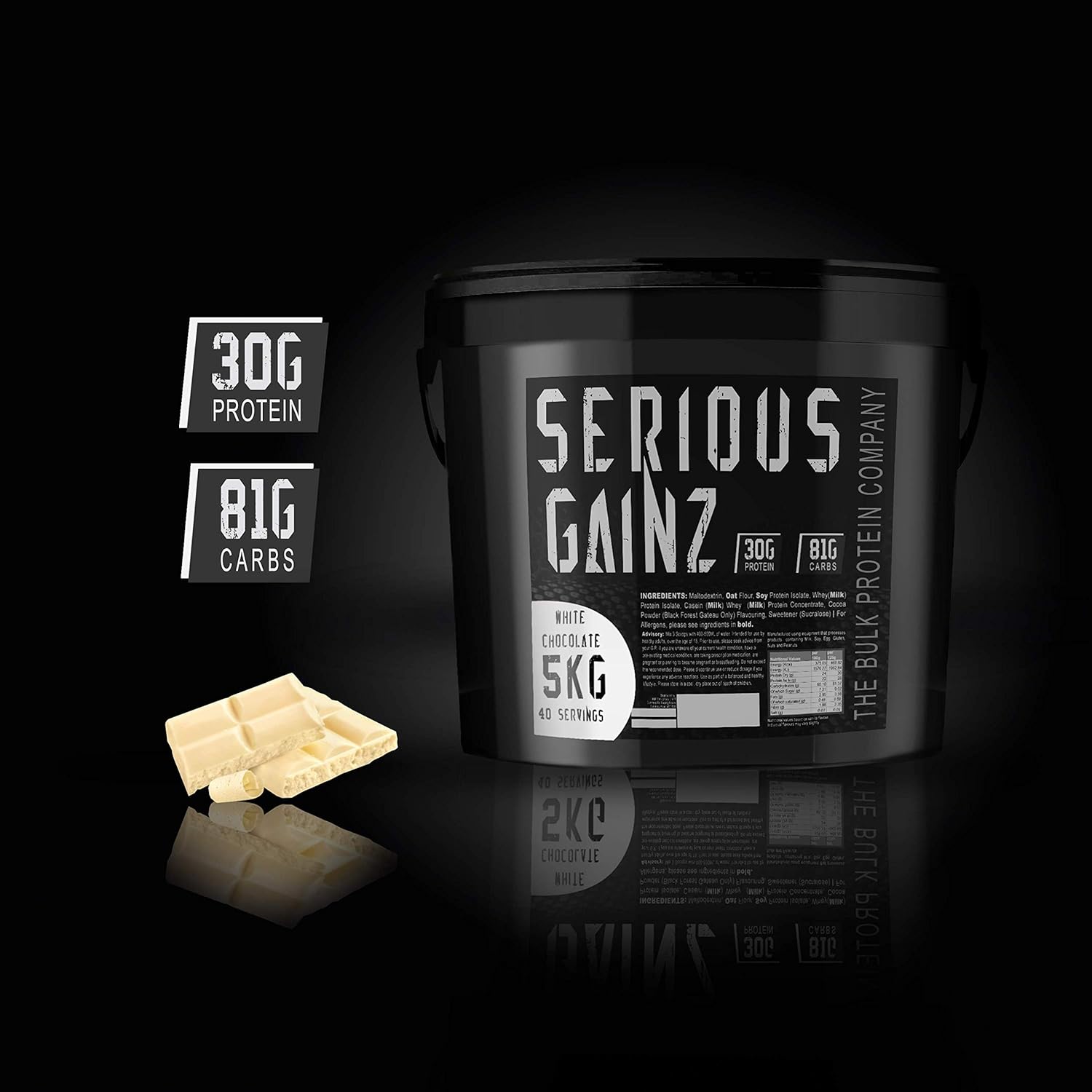 The Bulk Protein Company – Serious Gainz – Mass Gainer Protein Powder ...