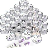 Amazon.com: MTLEE 50 Pcs Wedding Candles Gift Wedding Favors for Guests Lavender Scented Soy Wax ...