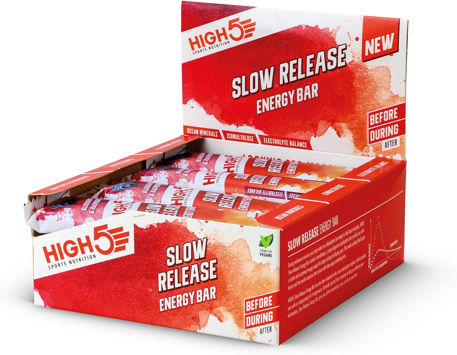 HIGH5 Slow Release Energy Bar | Low Gi Sports Energy Bar | Enhanced ...