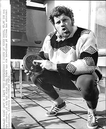 Vintage photo of Ricky Bruch shows his turn-disk on which he recorded ...