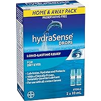 hydraSense Eye Drops Day and Night Pack, For Dry Eyes, Fast and Long ...