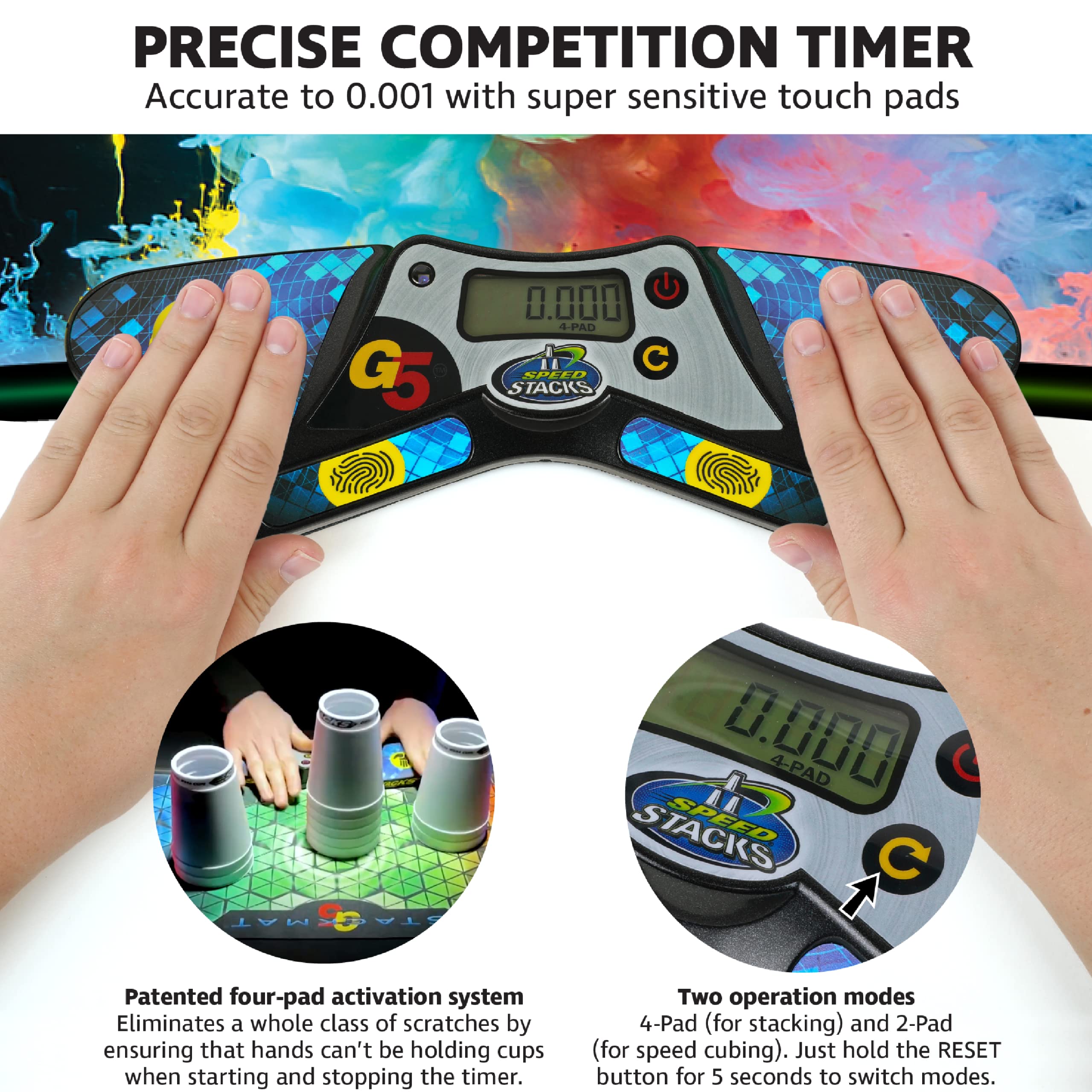 Mua Speed Stacks | G5 Color Run StackMat (Timer and Mat) | Accuracy to 0.001 Seconds, Batteries ...