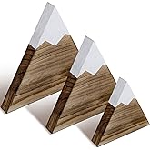Amazon.com: Maitys 3 Pcs 3 Size Mountain Shelf Decor Mountain Wooden ...