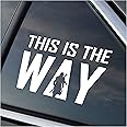 Stick'emAll This is The Way Mando Silhouette Car Decal : Amazon.ca ...