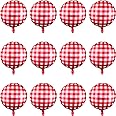 Amazon.com: Threan 50 Pieces 18 Inches Checkerboard Balloons Aluminum ...