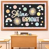 Amazon.com: Back to School Summer Sun Bulletin Board Set Pastel We're ...