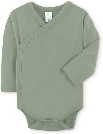 Amazon.com: Colored Organics Baby Organic Cotton Kimono Bodysuit - Long ...