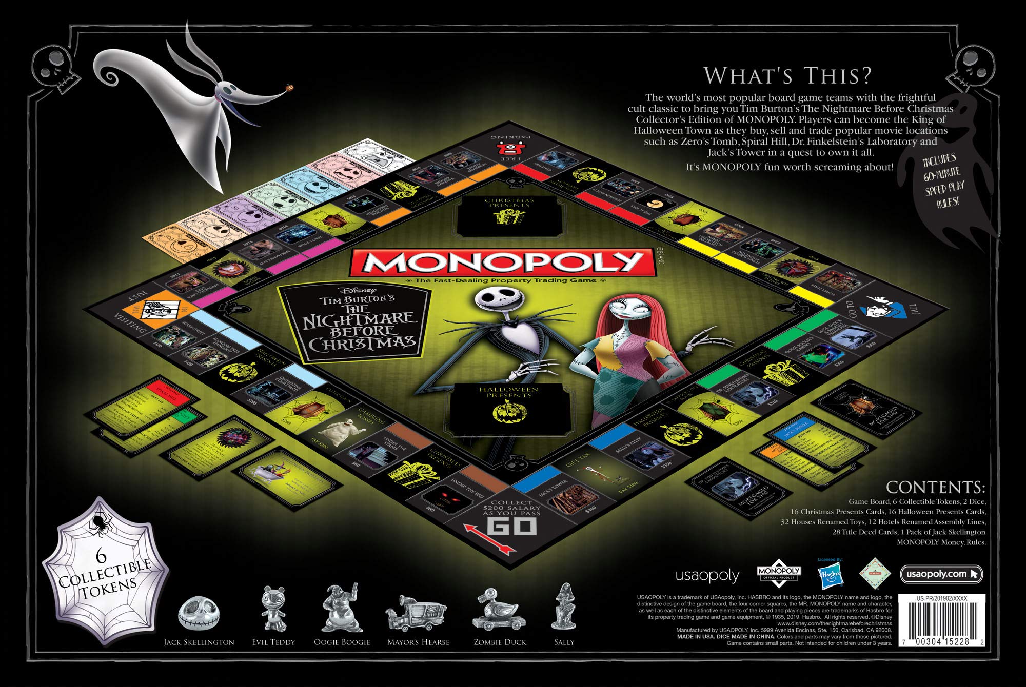 Mua MONOPOLY Disney Nightmare Before Christmas Board Game | Collectible ...
