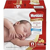 Amazon.com: Huggies Newborn Diapers, Little Snugglers Baby Diapers, Size Newborn (up to 10 lbs ...