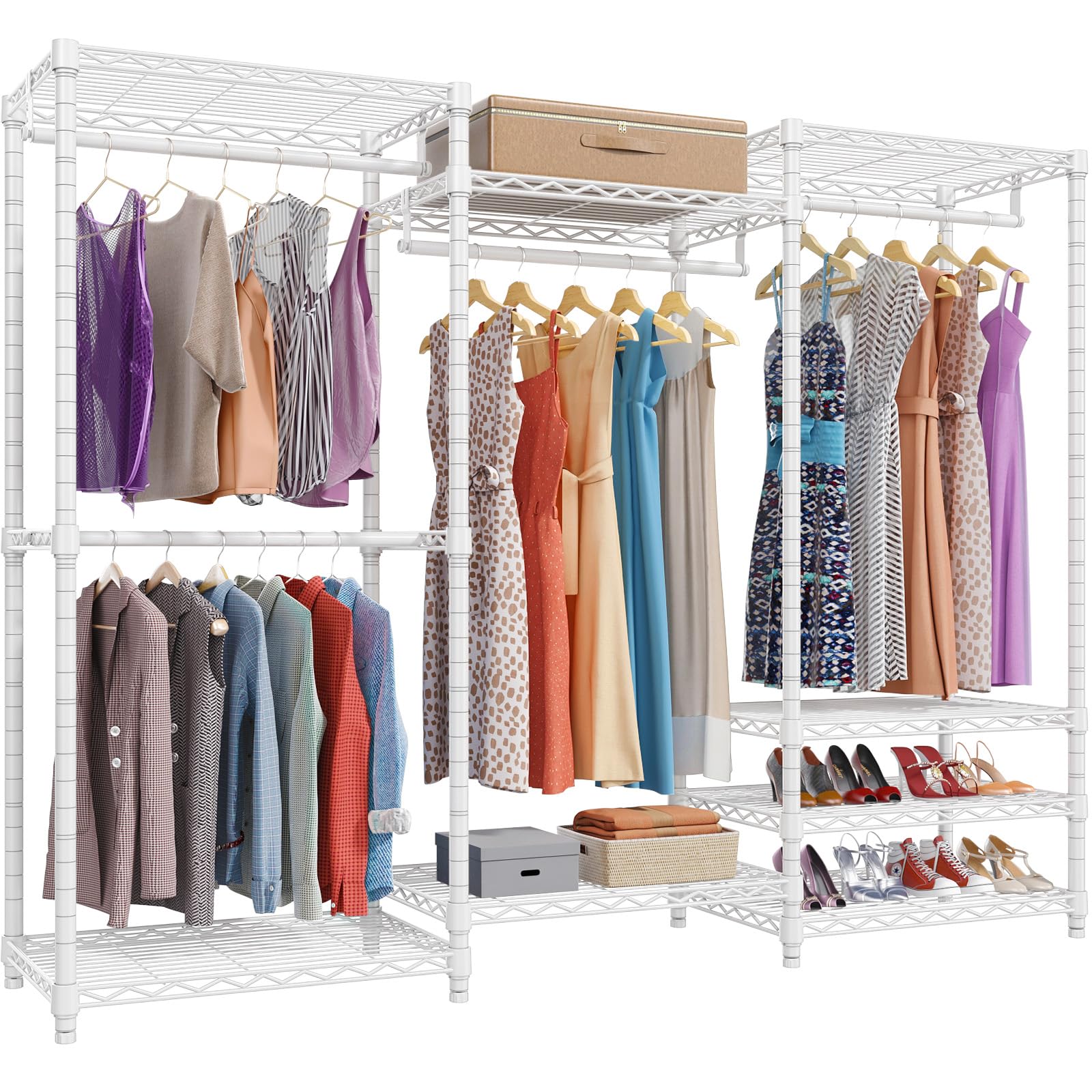 VIPEK V5 Portable Closet Wardrobe Heavy Duty Clothes Rack Freestanding ...