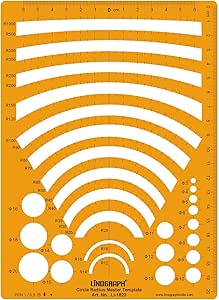 Circle Radius Master Template Design Stencil Symbols Technical Drawing ...