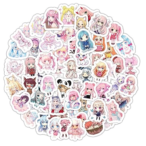 BulbaCraft Kawaii Cute Anime Girl Stickers and Teens - Cute Japanese ...