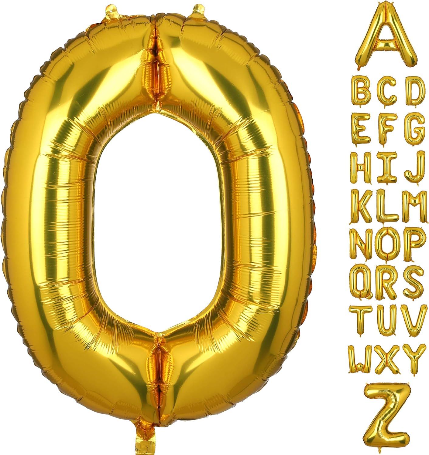 Amazon.com: 40 Inch Large Gold Letter O Foil Balloons Hellium Golden ...