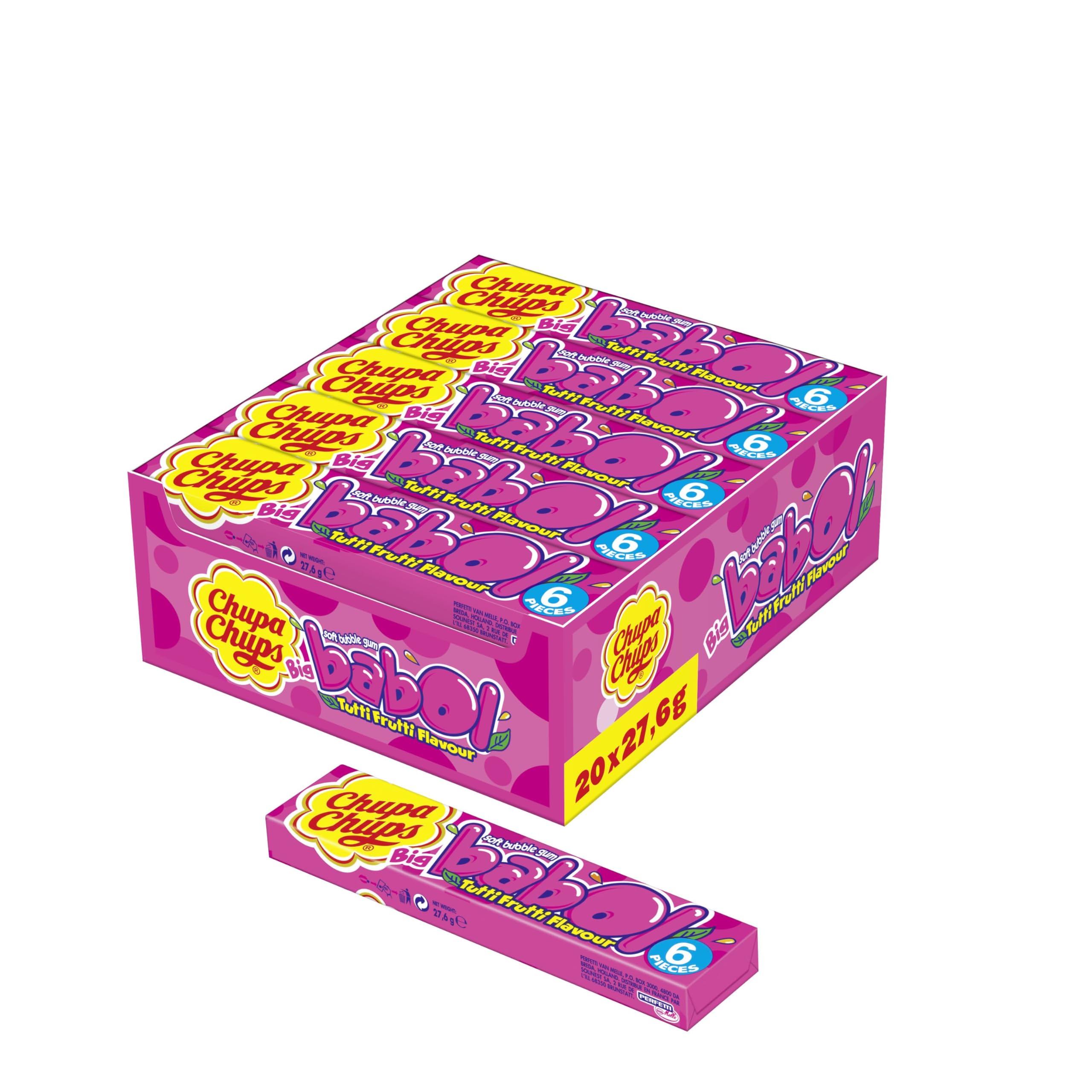 Mua Chupa Chups Big Babol Tutti Frutti Bubble Gum, Theken-Display enthÃ ...