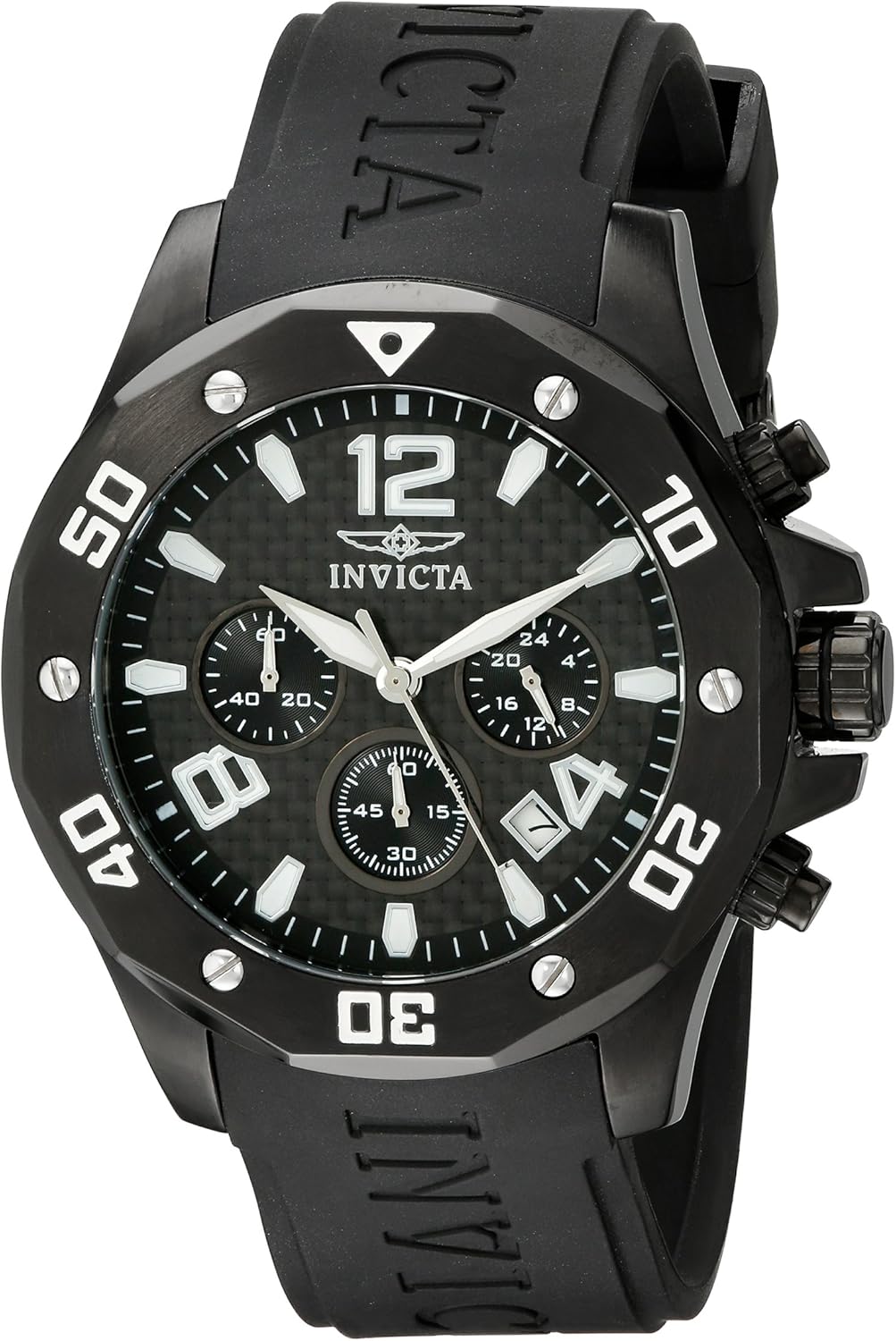 Invicta 14890 - Reloj para Hombres, Correa de Goma Color Negro: Amazon ...