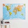 Maps International World Wall Map - Map of The World Poster - Front ...