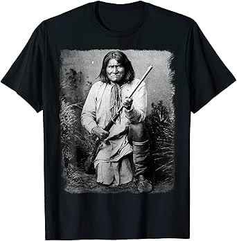 Amazon.com: Geronimo t shirt Warrior Native American: Clothing