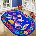 Amazon.com: USTIDE Oval Kids Rug 4x6,ABC Alphabet Letters Educational ...