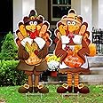 Amazon.com : Capoda Large Turkey Pumpkin Yard Sign Stake Happy ...