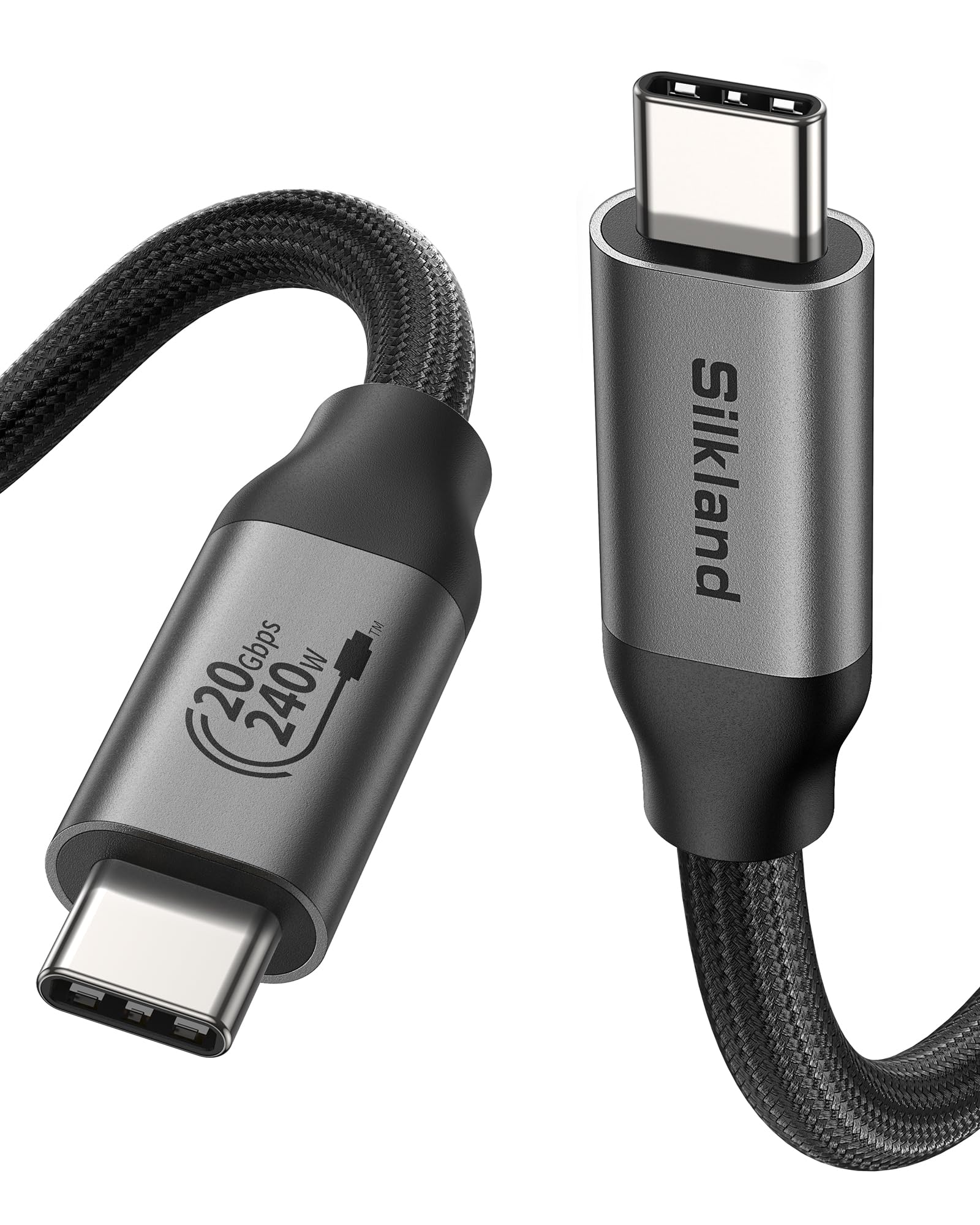 Silkland USB 4 Cable for Long Thunderbolt 4 Cable 16.5FT/5M, 20Gbps ...