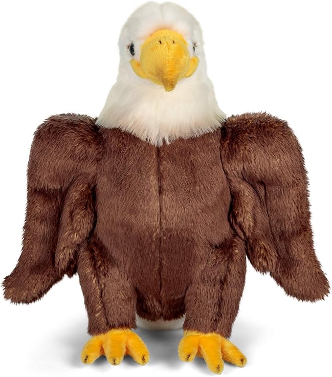 Animigos World of Nature 38cm Plush Bald Eagle Soft Toy: Amazon.co.uk ...