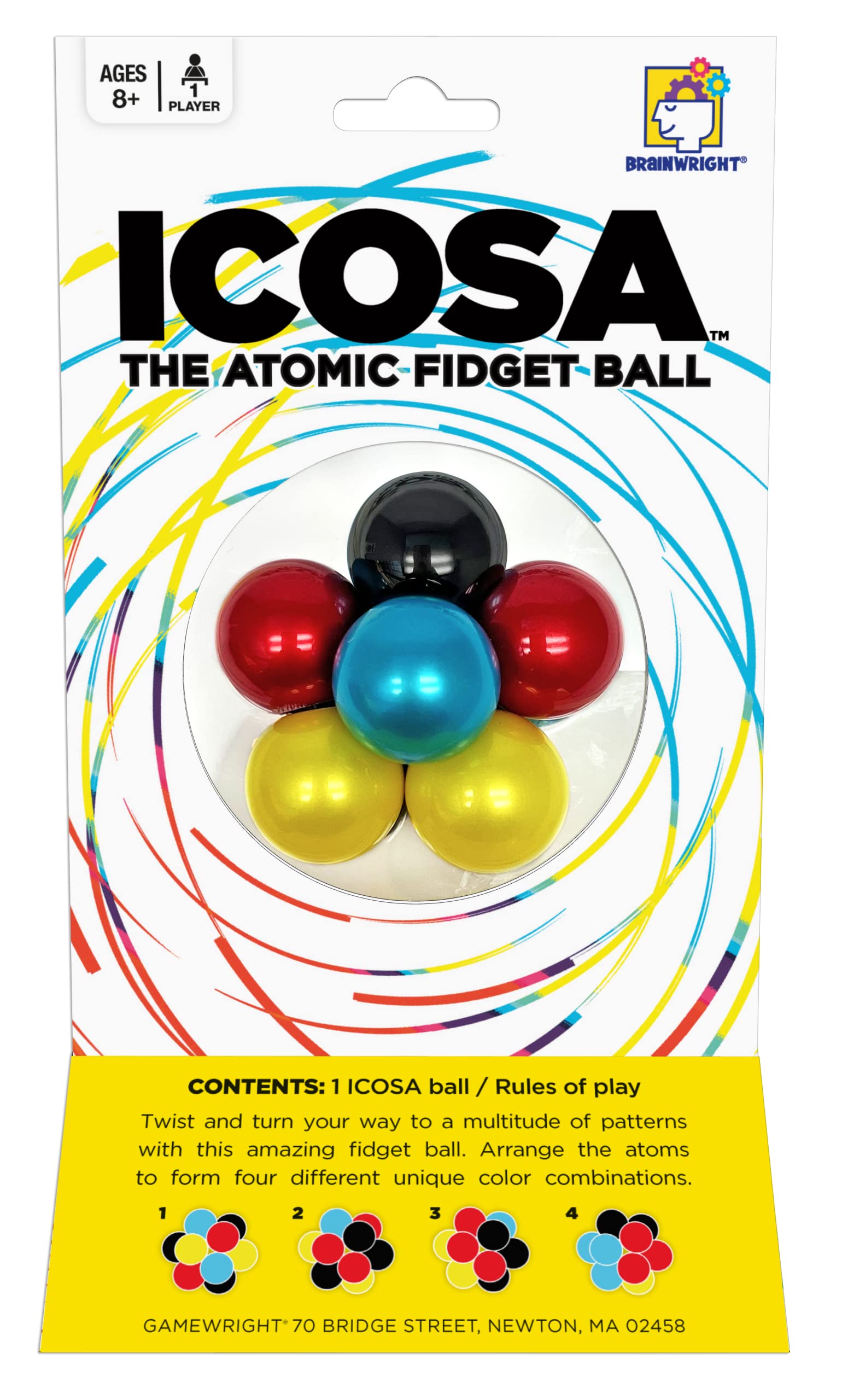 Mua ICOSA - The Atomic Fidget Ball - Twist, Turn, Fidget! trên Amazon ...