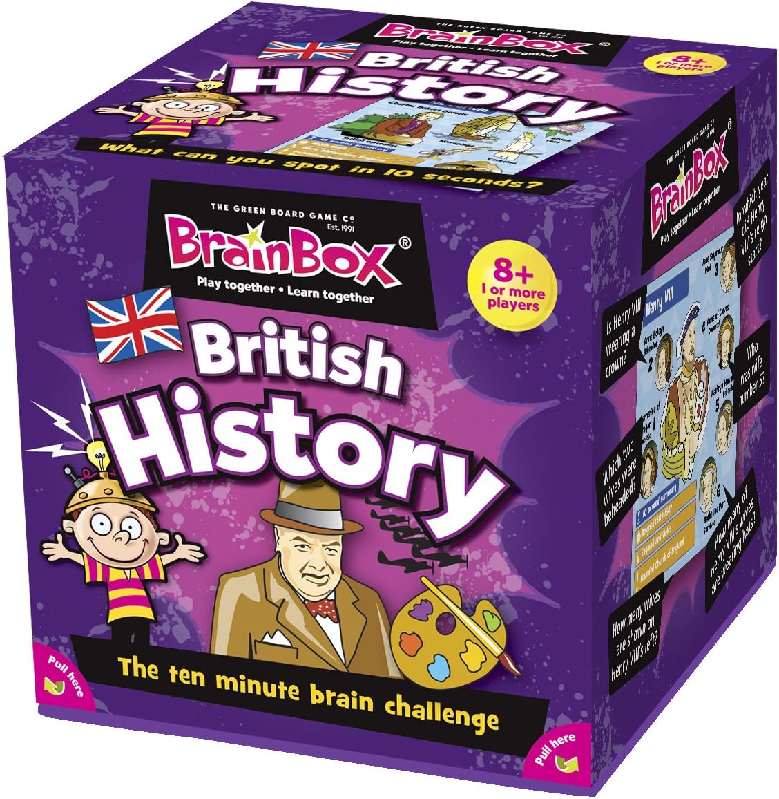 Name 5, The Green Board Game Co. & BrainBox – British History – Card ...
