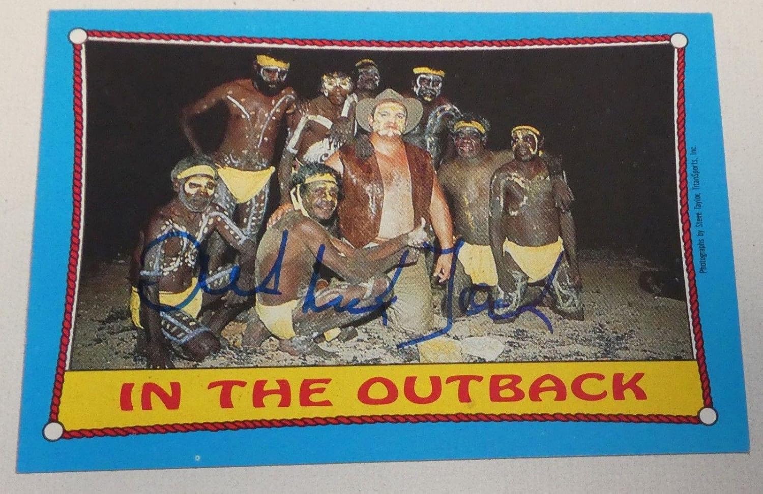 Outback Jack Signed 1987 Topps WWF Card #25 WWE Pro Wrestling Legend ...