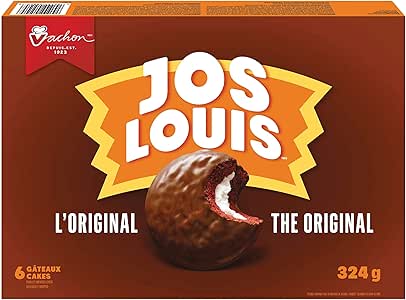Vachon The Original Jos Louis Cakes with Creamy Filling and Chocolatey ...