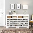 Amazon.com: Prepac Entryway Shoe Cubby Console, 60", White : Home & Kitchen
