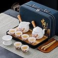 Amazon.com | REOWONU Chinese tea set, Gongfu tea set with 6 cups, Kung Fu tea set for adults ...