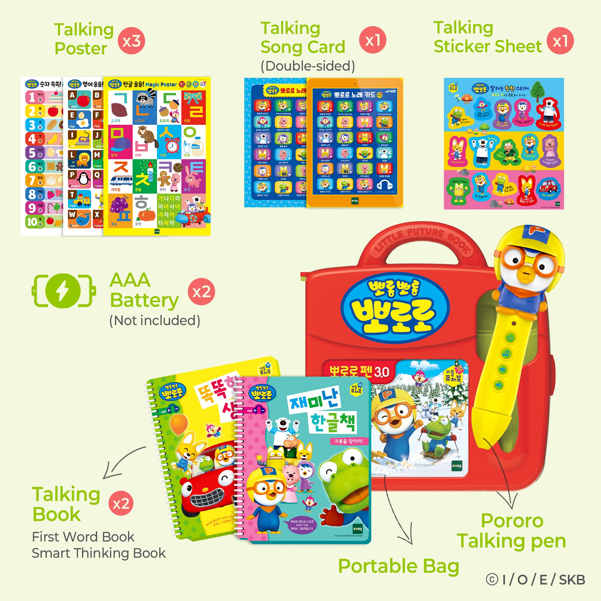 Mua Pororo Korean Beginning Alphabet Toys, Preschool Learning 1 2 3 4 5 ...