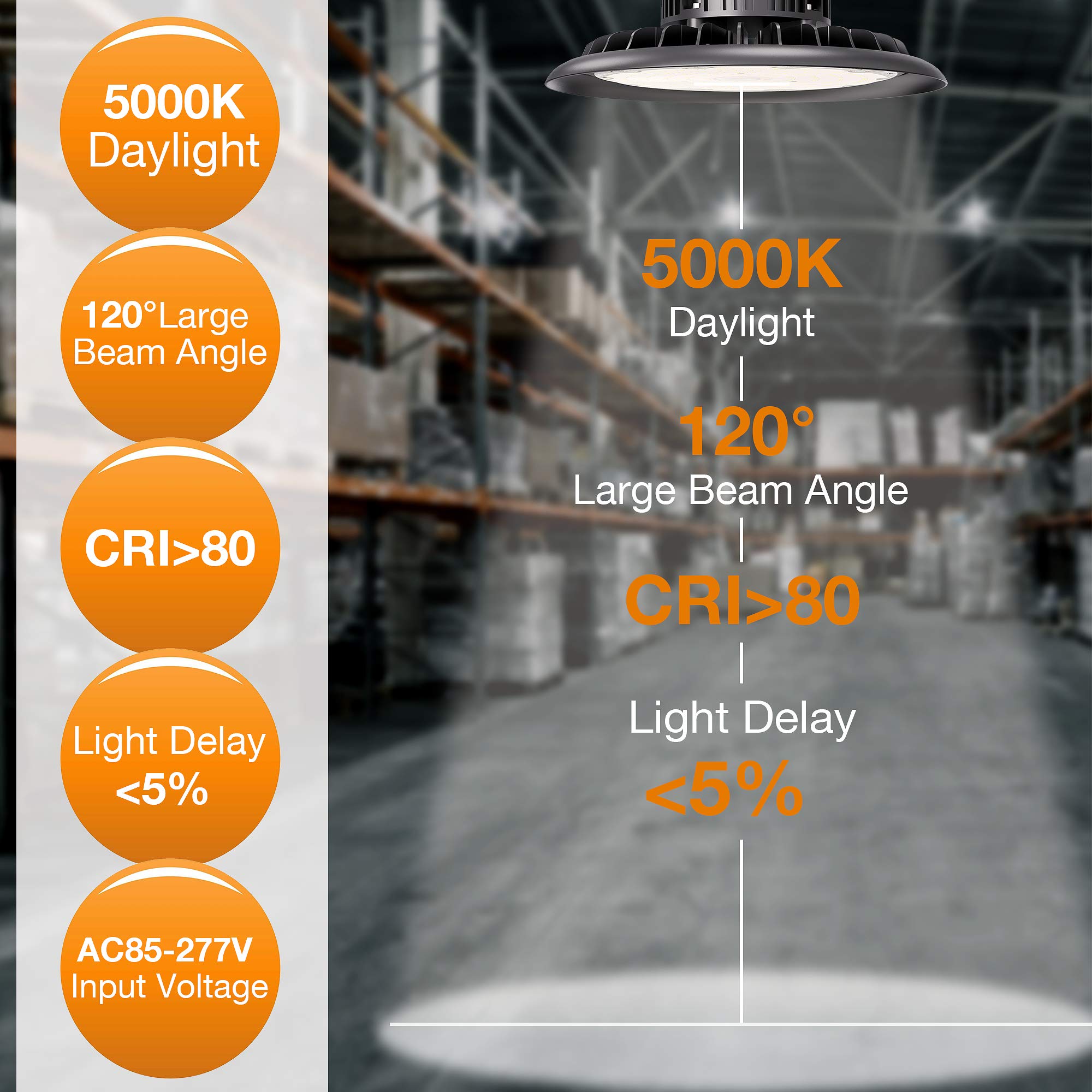 Mua UFO LED High Bay Light 150W 21,000lm 5000K Daylight 600W HID/HPS ...