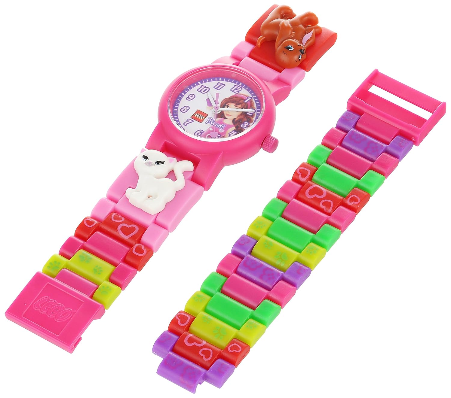 Amazon.com: LEGO Kids' 9005220 Friends Olivia Plastic Watch with Link ...
