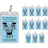 Amazon.com : Visitor Pass Badges - PVC Plastic (Custom Printed with ...