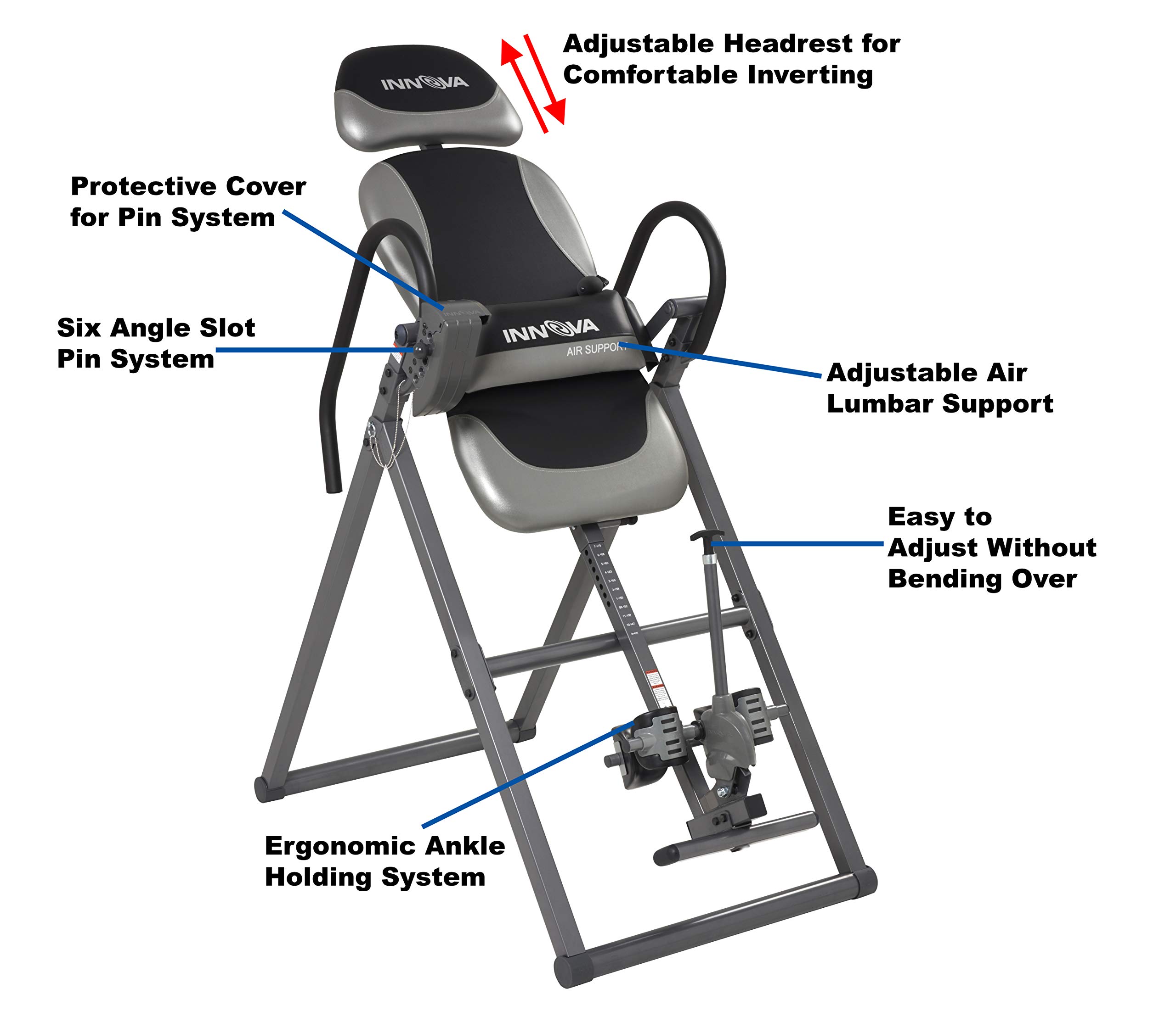 Mua Innova ITX9900 Inversion Table with Air Lumbar Support, Black/Gray ...