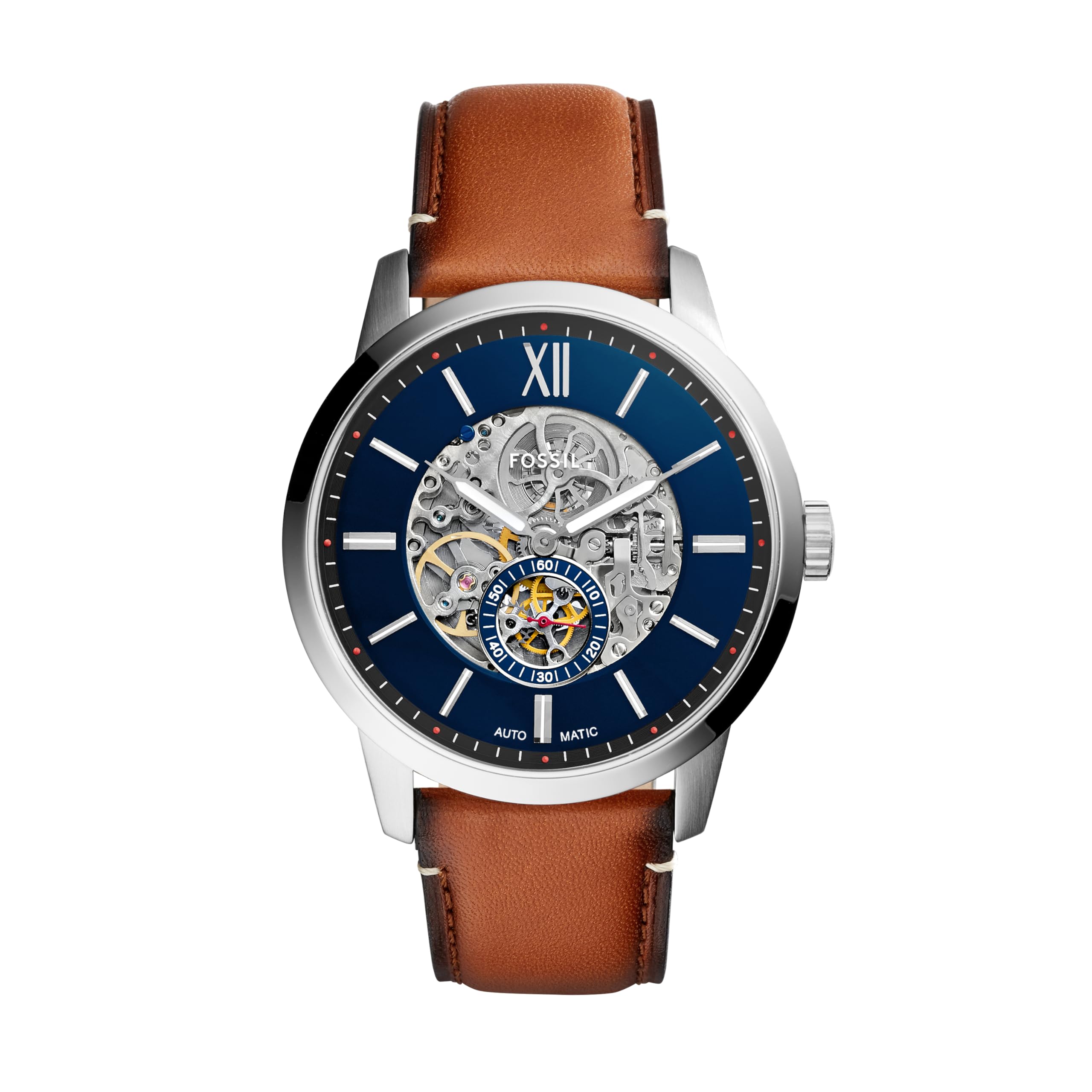 Fossil Men's Townsman 44mm Automatic Watches for Men, Skeleton Watch ...