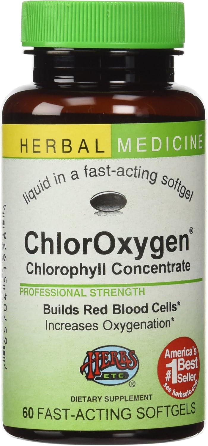 ChlorOxygen, Chlorophyll Concentrate, Alcohol Free, 60 Fast-Acting ...