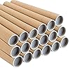 FUNSUEI 18 PCS 2 x 16 Inch Brown Kraft Mailing Tubes with Caps ...