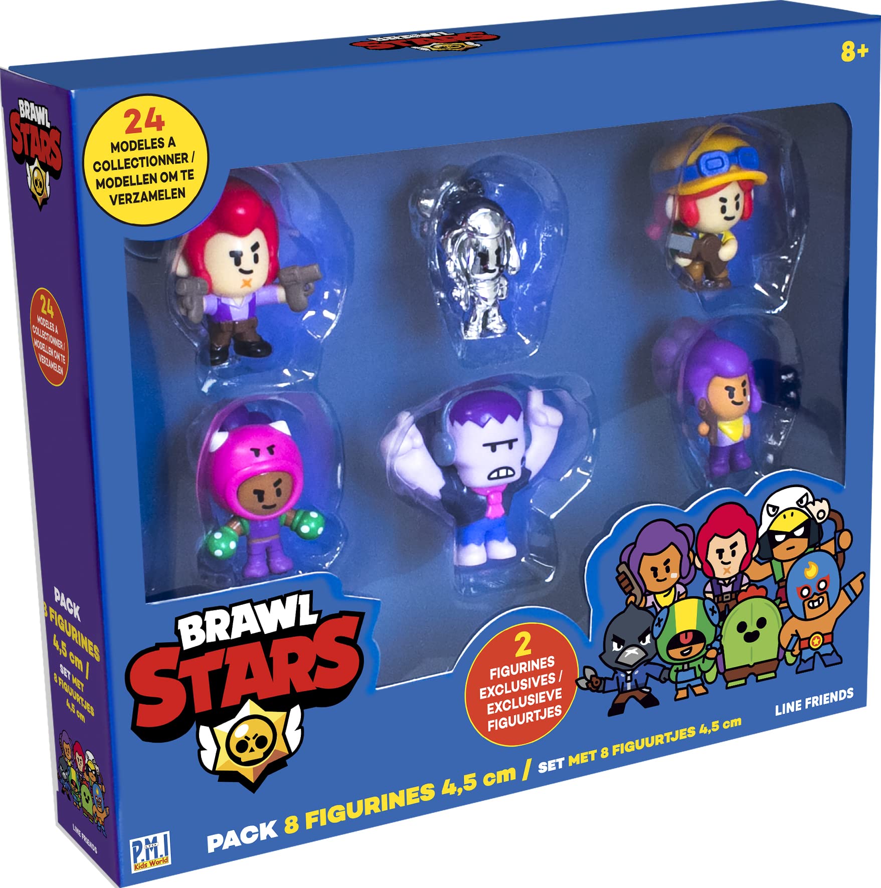 Mua Lansay Brawl Stars - Pack of 8 Figures, 4.5 cm, Brawlers Team C ...