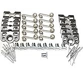 Amazon.com: Stainless Steel Silver Race Fasteners 1/4 Turn Quick ...