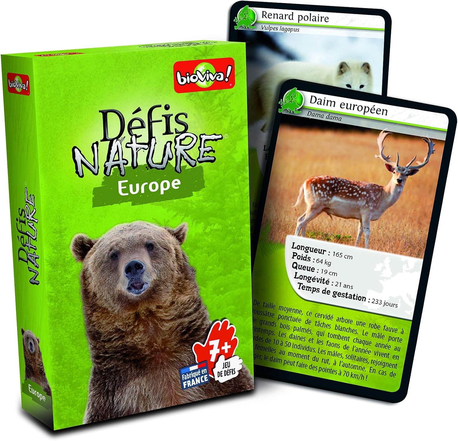 Bioviva 282512 Nature Challenges Animal-Europe Card Game, Multi-Color ...