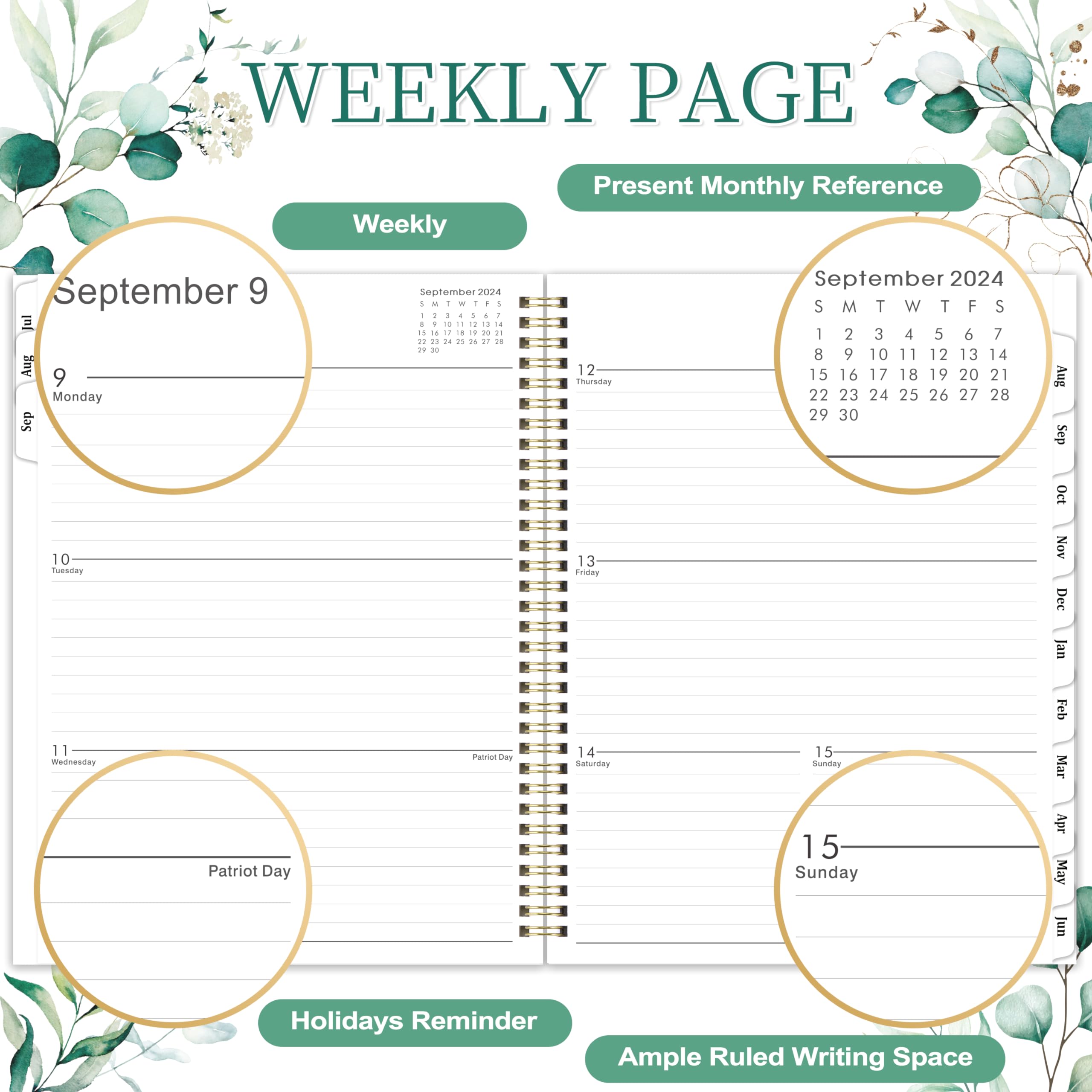 Mua 2024-2025 Planner - 9" x 11" Planner Weekly and Monthly 2024-2025 ...